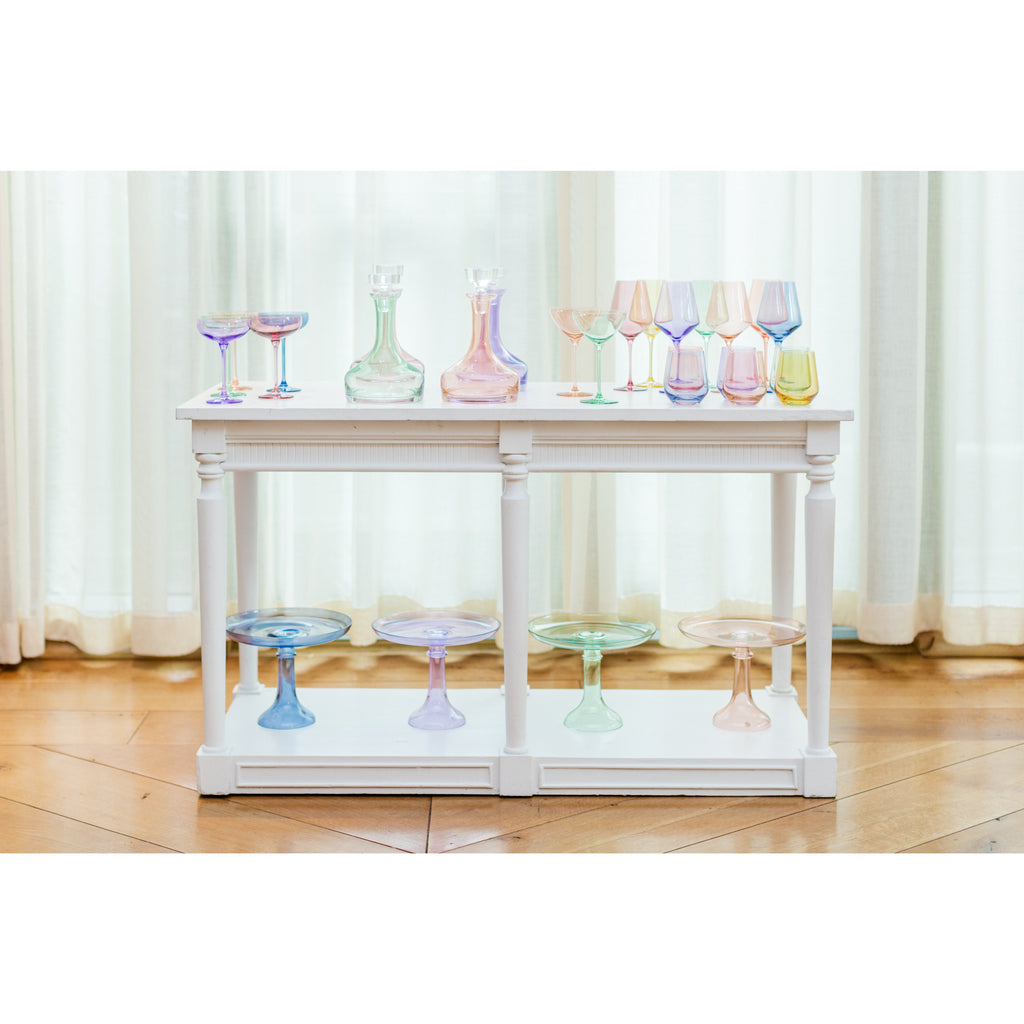 Estelle Colored Glass Cake Stand Lavender – Atelerietheshop