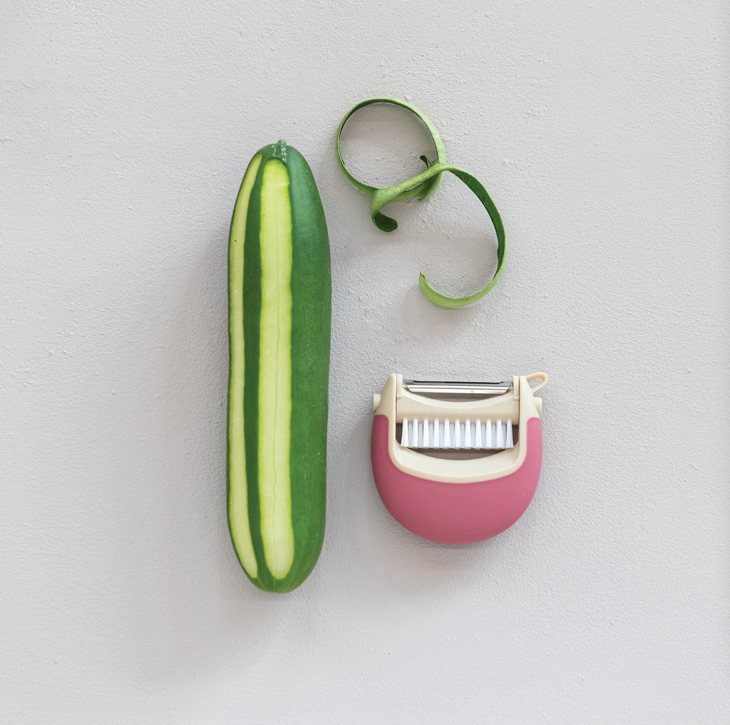 Hazel Mazel Stainless Steel Plastic Vegetable Peeler/Brush ...
