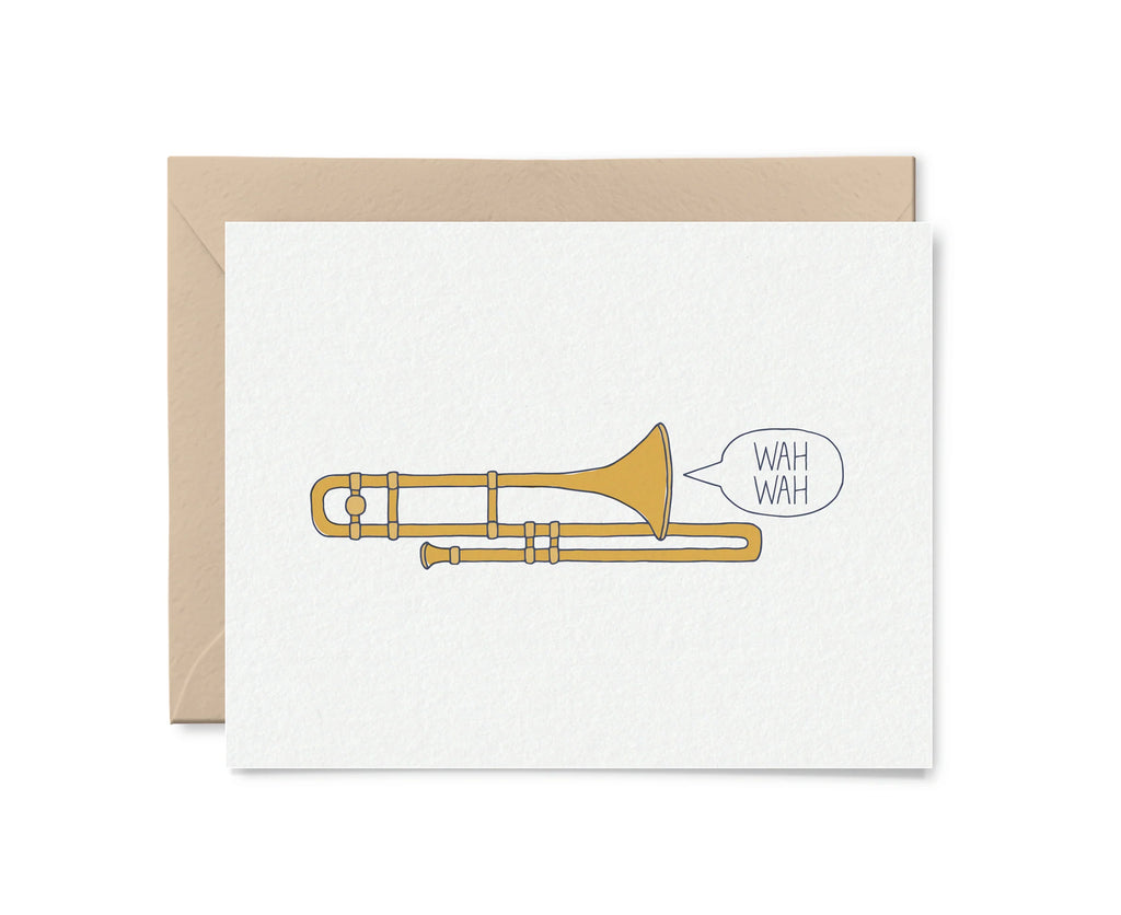 Tiny Hooray Sad Trombone Greeting Card – Atelerietheshop