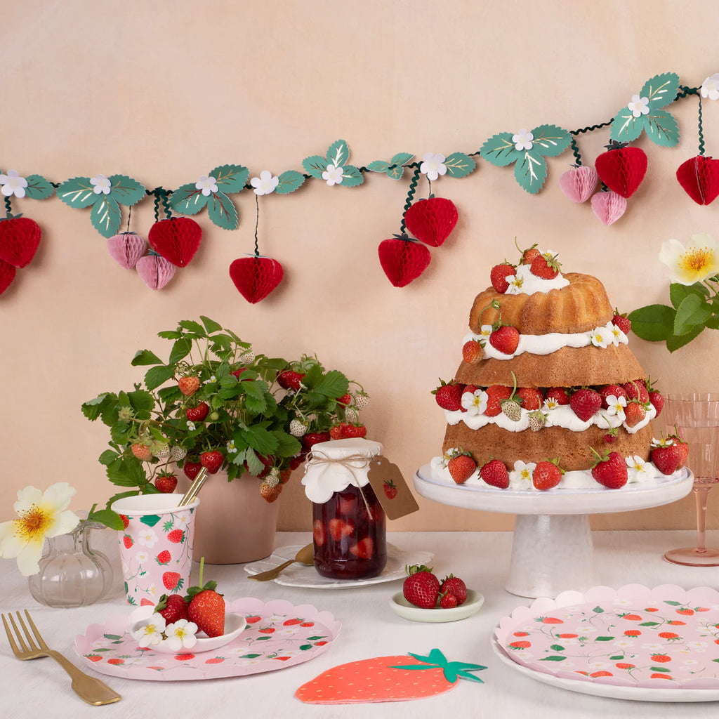 Meri Meri Strawberry Pattern Side Plates – Atelerietheshop